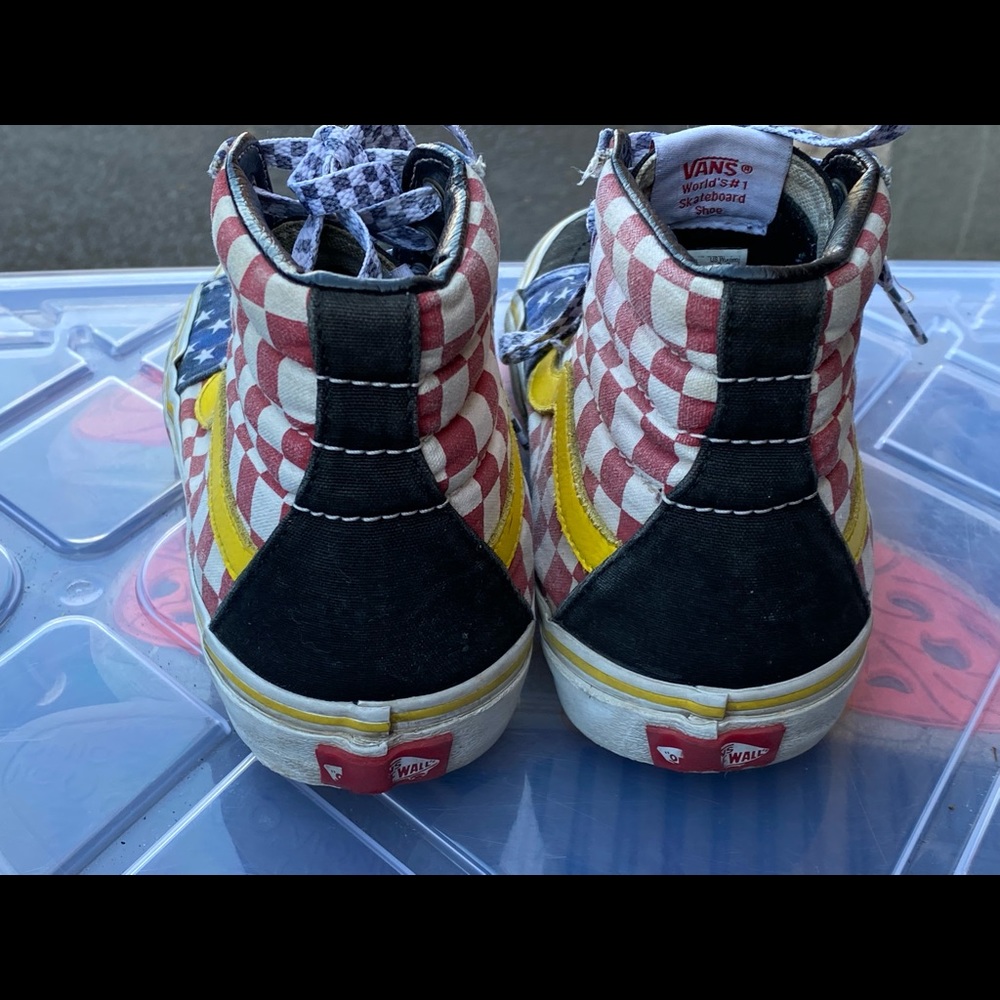 Vans Checker Flame Classic M: 6.5w: 8.0 Skateboard Sh… - Gem